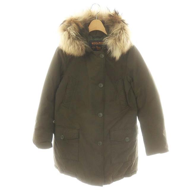 【中古】ウールリッチ ARCTIC PARKA ダウンコート アウター ロング XS カーキ CQ-00851 /DO ■OS レディース