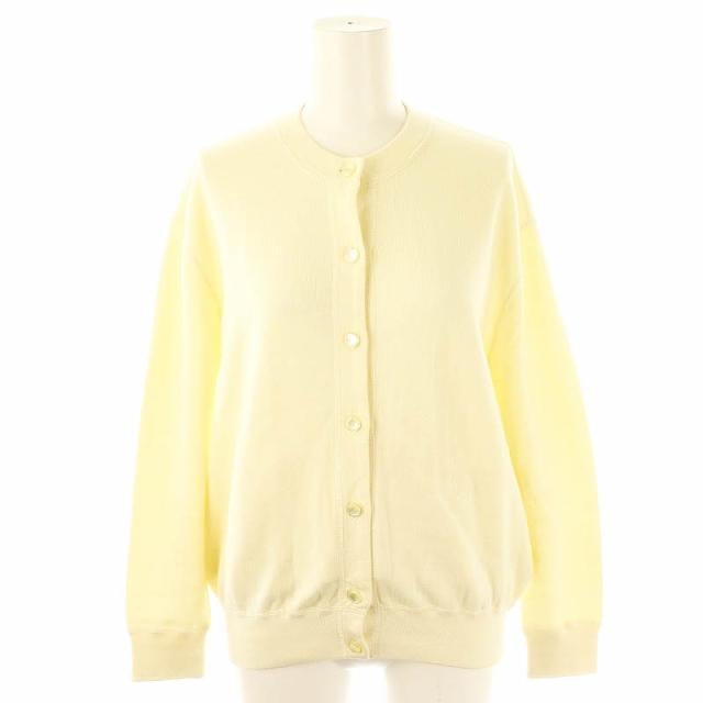 【中古】ドゥロワー Drawer 16Gセッケツダブルフェイスカーディガン ニット 長袖 1 白 /HK ■OS レディース