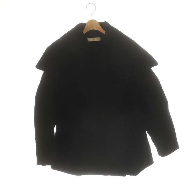 【中古】ヘイヴ Heve quilt sailor jacket ジャケット キルティング セーラーカラー F ブラック /DF ■OS レディース