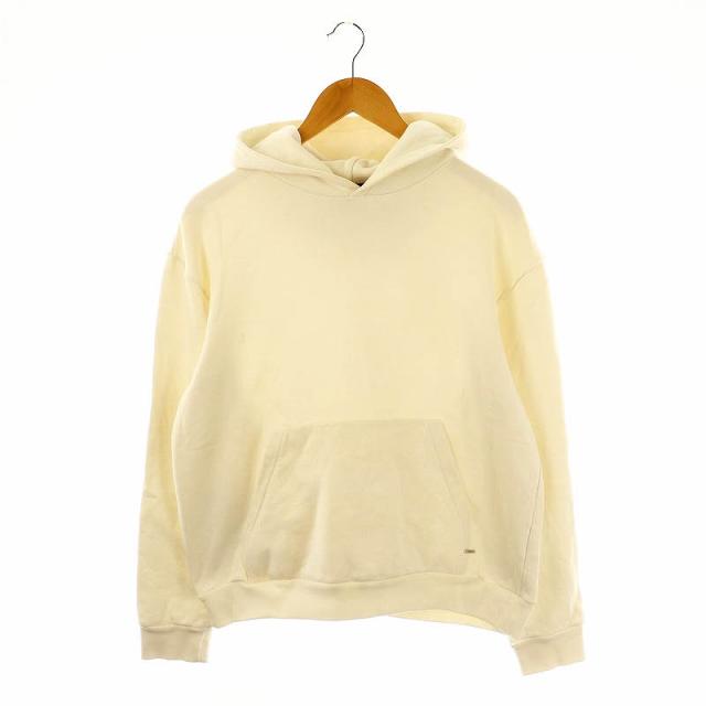 【中古】ルイヴィトン LOUIS VUITTON 22SS ステープルズエディション インサイドアウト パーカ 裏起毛 M 白 メンズ