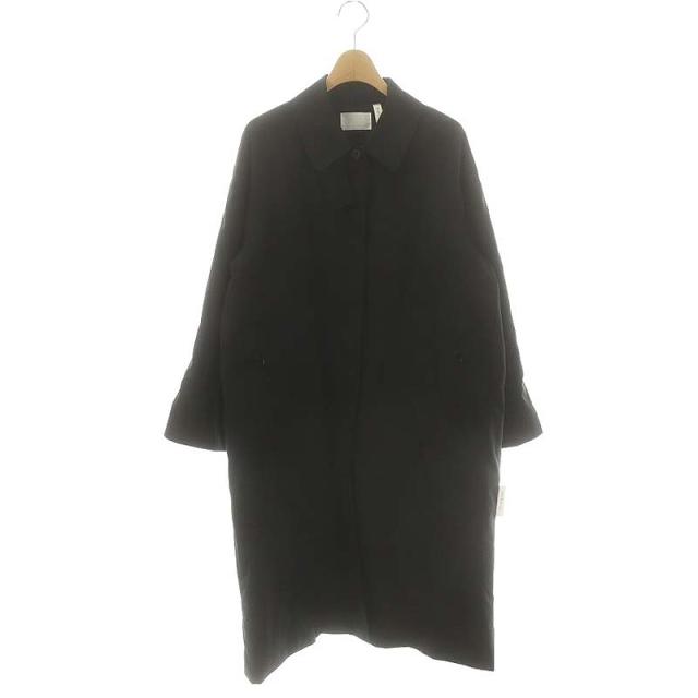 【中古】コルピエロ Col Pierrot ステンカラーコート 中綿 F 黒 /MI ■OS ■SH レディース