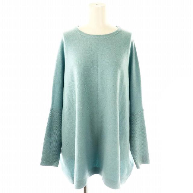 【中古】ビアズリー BEARDSLEY ガリャルダガランテ 24AW ビッグニットクルー ショート セーター 長袖 F ライトブルー