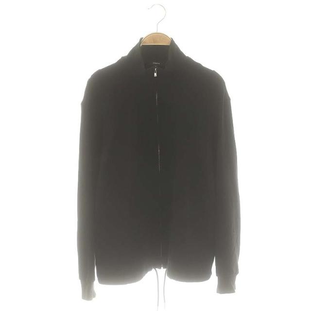 【中古】セオリー 24AW DOUBLE KNIT LT N ZIP BOMBER K ジャケット ブルゾン スウェット S ブラック レディース