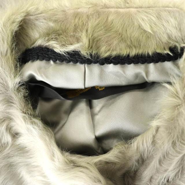 中古】ドゥロワー Drawer ラムファーコート ノーカラー アウター