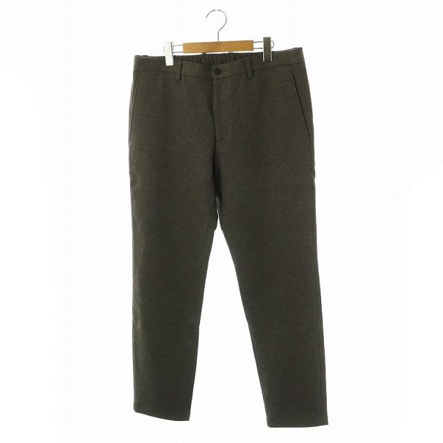 【中古】未使用品 セオリー ZAINE BE A WOODMERE3ウールパンツ ワイドテーパード 34 チャコールグレー レディース