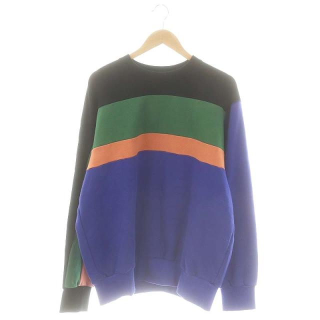 【中古】カラー kolor 24SS コットンクルーネックスウェット トレーナー 切替 3 マルチカラー /DF ■OS ■SH メンズ