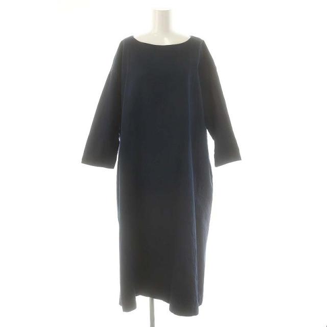 【中古】フォーティーファイブアールピーエム  45R 45rpm インディゴプルオーバーワンピース ロング 長袖 0 ネイビー