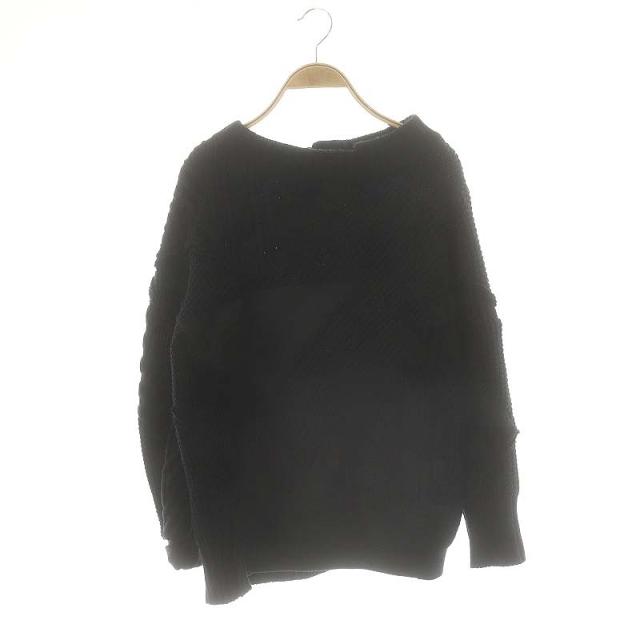 【中古】サカイ sacai ソリッドミックスニット セーター 1 黒 /MI ■OS ■SH レディース