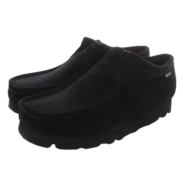 【中古】クラークス clarks WallabeeGTXゴアテックス ワラビーブーツ 24.5cm 黒 ブラック /SR28 ■AD レディース