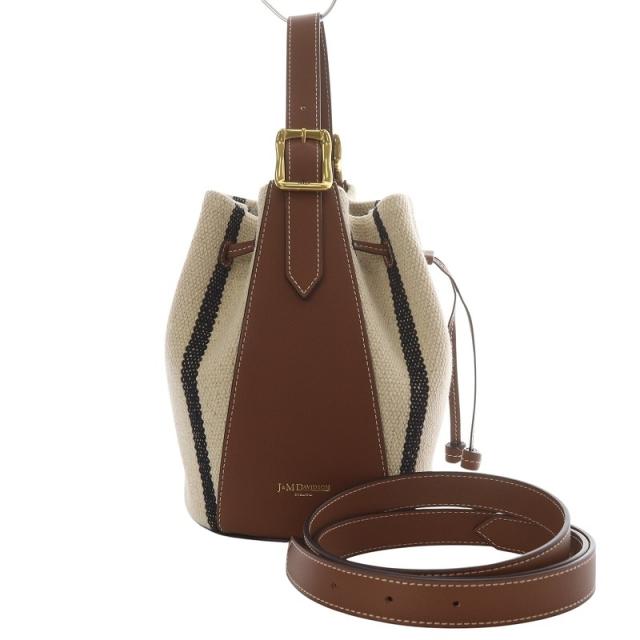 【中古】ジェイ&エムデヴィッドソン J&M Davidson ポピー ウィズ ステッチング POPPY WITH  トフィー ブラウン