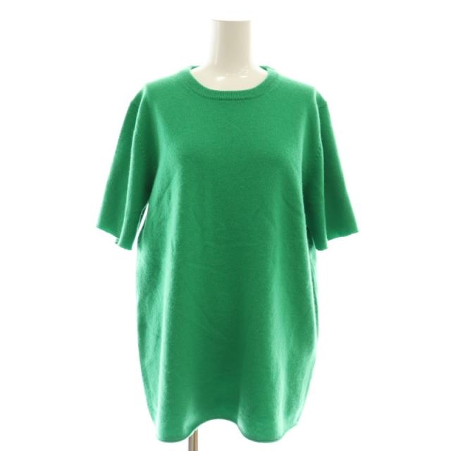【中古】エクストリームカシミア extreme cashmere カシミヤハーフスリーブニット セーター グリーン /HK ■OS ■SH