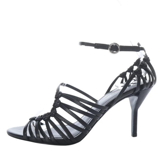 【中古】未使用品 3.1 フィリップリム 3.1 phillip lim LILY STRAPPY サンダル ピンヒール ストラップ 37 ブラック