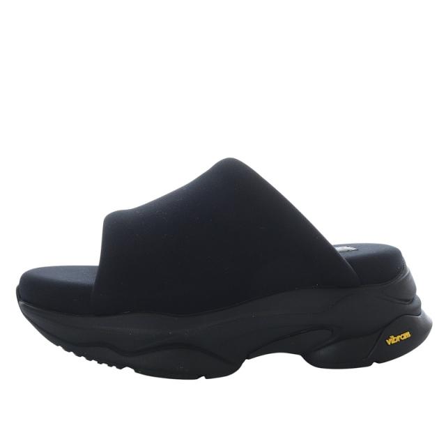 【中古】ピッピシック PIPPICHIC LUKE 厚底ミュール サンダル プラットフォーム M ブラック /YO18 レディース