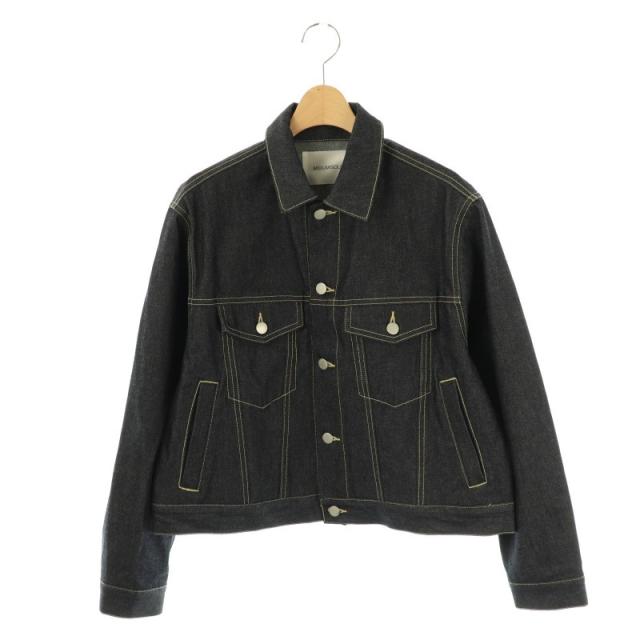 【中古】ミディウミソリッド MIDIUMISOLID for Ladies ショートデニムジャケット 紺 /MI ■OS ■SH レディース