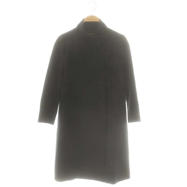 【中古】ヴィヴィアンタム VIVIENNE TAM ドットジャガード襟付きコート 0 黒 ブラック /AQ ■OS レディース