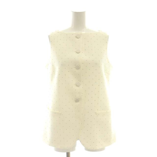 【中古】ビビィ Bibiy. Jewel vest ベスト F 白 /MI ■OS レディース