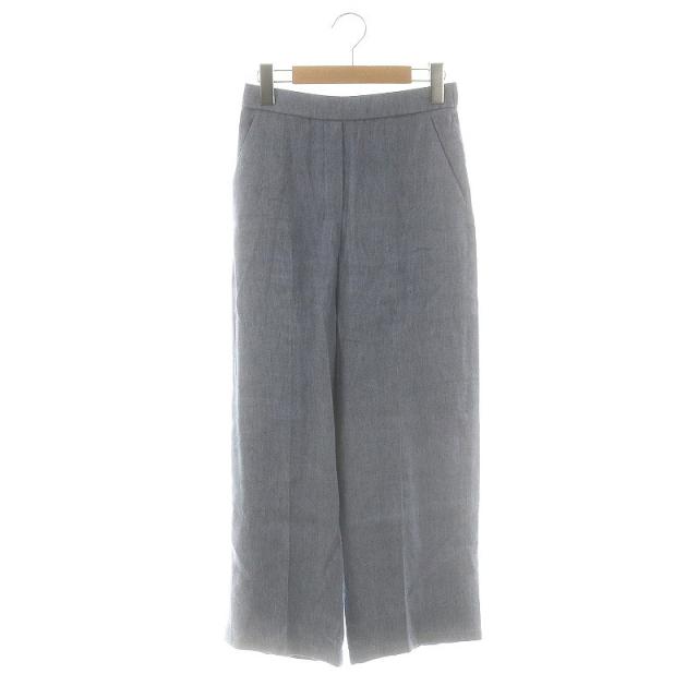 【中古】セオリー Theory 25SS Denim Crunch Relax ST PO T パンツ ストレート リネン XX0 青 ■OS ■SH レディース