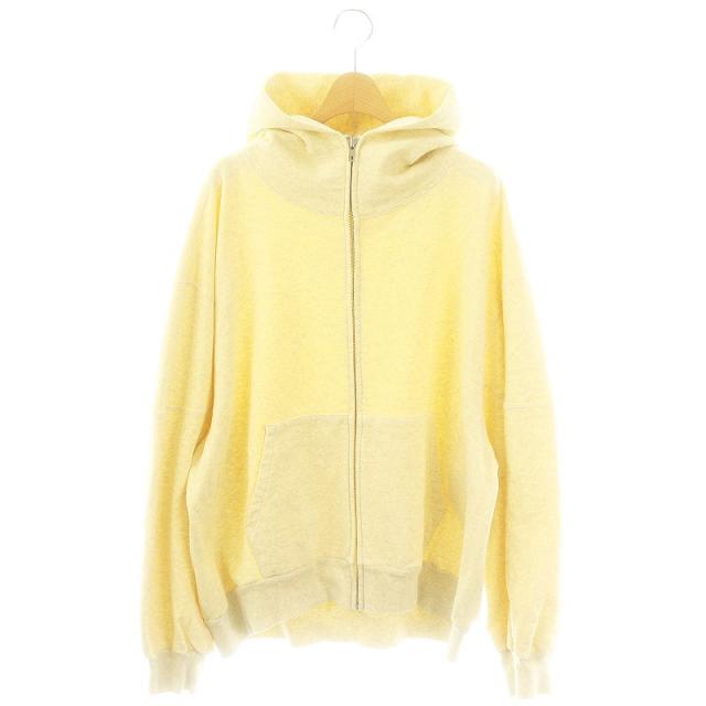 【中古】ジャーナルスタンダード ラックス 24SS FEB フーディ パーカー ジップアップ 黄色 /MI ■OS レディース