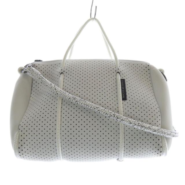 【中古】ステイトオブエスケープ ショルダーバッグ ハンドバッグ 白 ホワイト /SR3 ■SH レディース