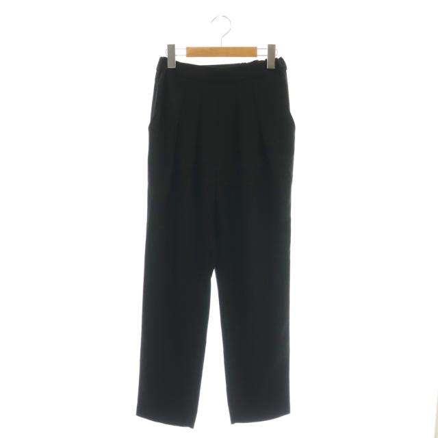 【中古】コルピエロ Col Pierrot 25SS LISIERE EASY TAPERED PANT テーパードパンツ イージー タック 36 ブラック