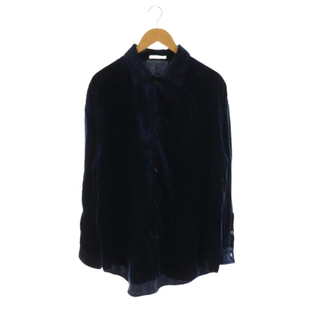 【中古】セモー semoh BACproject 深海シャツ 長袖 総柄 2 ネイビー /DO ■OS ■AD メンズ