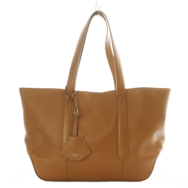【中古】ペッレモルビダ PELLE MORBIDA トートバッグ レザー キーリング キャメル pmo-kct013 /RI ■OS レディース