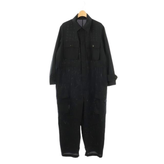 【中古】ニート NEAT FAKE RIPSTOP Jumpsuit ジャンプスーツ オールインワン S 紺 ネイビー /SS ■OS ■SH