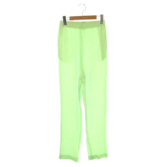 【中古】トゥー TOO MOON TREE PLANET イージーパンツ テーパードパンツ ミントグリーン /ES ■OS レディース