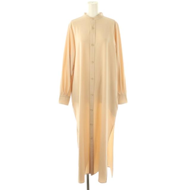 【中古】ハイク HYKE  24AW MAXI SHIRT DRESS シャツワンピース 2 ペールオレンジ 16220 /CX ■OS レディース