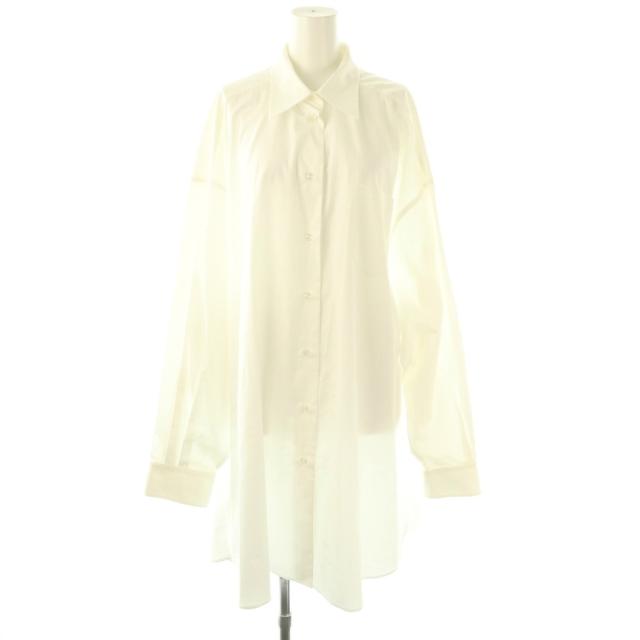 【中古】メゾンマルジェラ 1 Maison Margiela 1 コットンポプリンシャツドレス ワンピース XXS 白  レディース