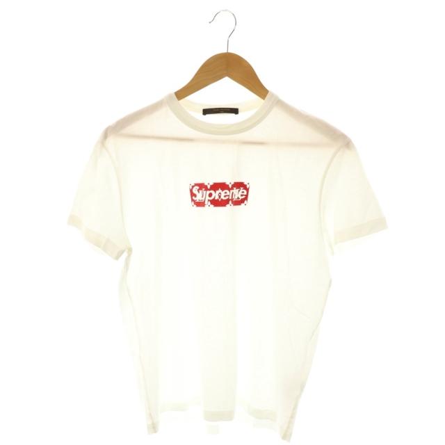 【中古】ルイヴィトン LOUIS VUITTON ×Supreme ボックスロゴ Tシャツ 半袖 XXS ホワイト HDY92WJC8 /HK ■OS ■SH