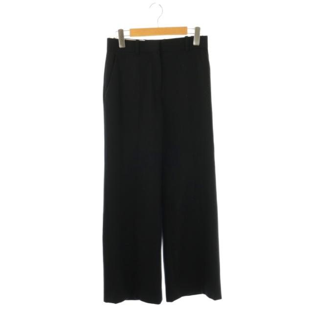 【中古】セリーヌ CELINE フィービー期 ウール ワイドパンツ 34 ブラック /ES ■OS ■SH レディース