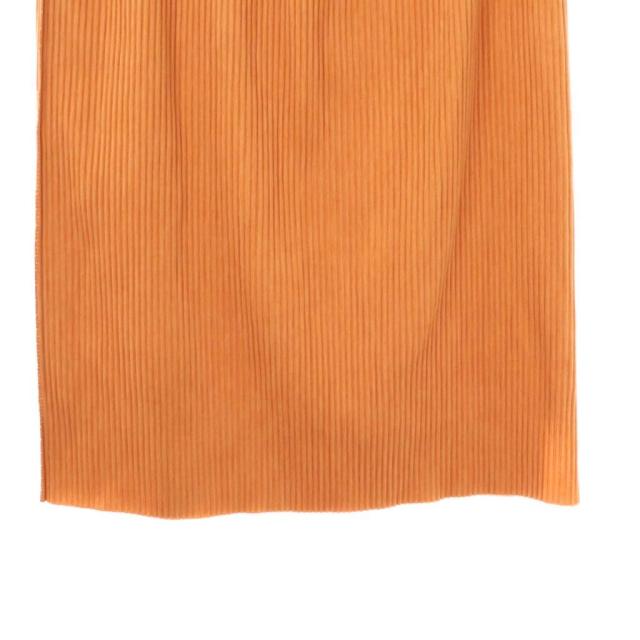 【中古】ミーイッセイミヤケ 25SS MIX FINE KNIT PLEATS BOTTOM プリーツスカート ロング オレンジ /DF ■OS 中古】ミーイッセイミヤケ me ISSEY MIYAKE 25SS MIX FINE KNIT PLEATS