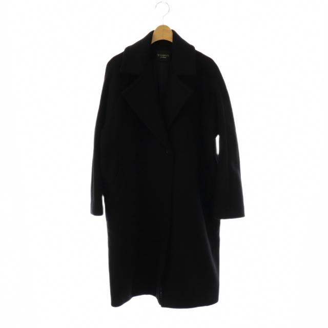 【中古】ヴェルメイユ パー イエナ VERMEIL par iena ウール混チェスターメルトンコート アウター 36 ブラック