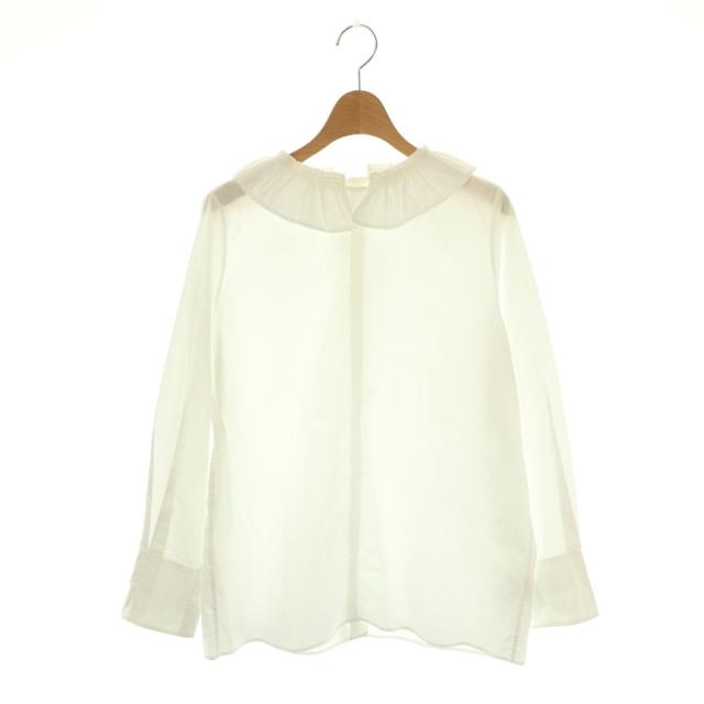 【中古】アトランティックアスコリ Atlantique Ascoli HARVEST BL ブラウス Drawer取扱い シャツ 0 白 レディース