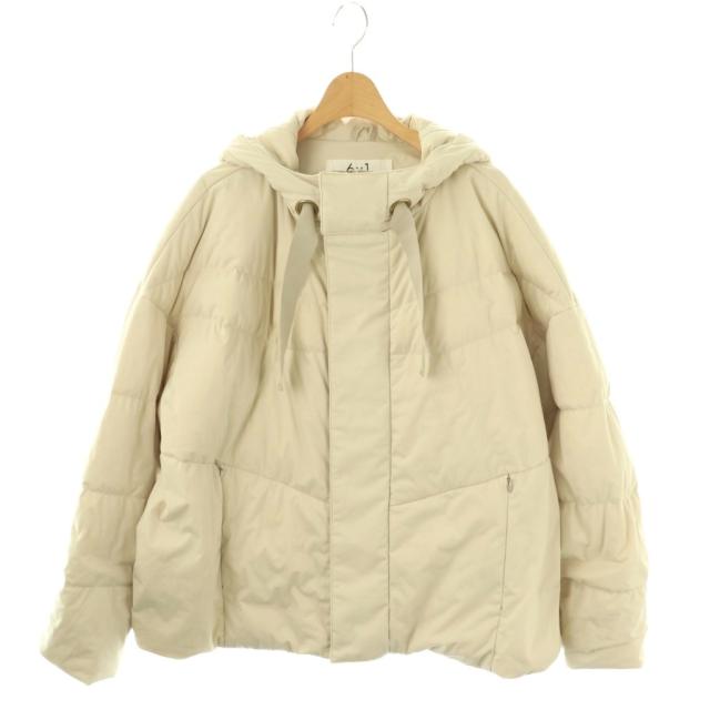 【中古】シックスバイワンコペンハーゲン COCOON DOWN JACKET ジャケット アウター ジップアップ 1 オフホワイト