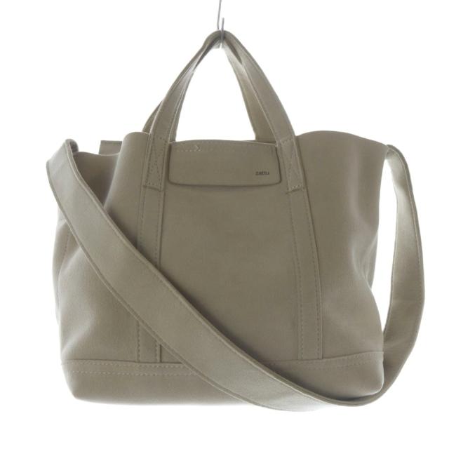 【中古】ザッツ zattu NEPPA マイクロファイバースエード 2WAYバッグ ショルダーバッグ ベージュ /SR レディース