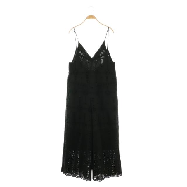 【中古】イエナ IENA 24SS レースオールインワン パンツ 38 ブラック /HK ■OS レディース