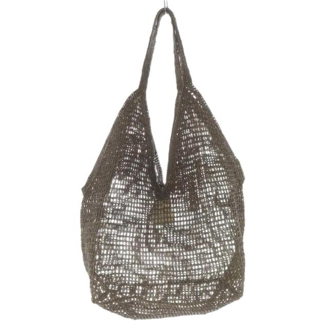 【中古】メイドインマダ MADE IN MADA メッシュトートバッグ ハンドバッグ 茶 ブラウン /SR レディース