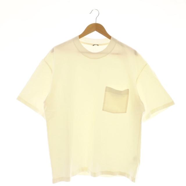 【中古】オーラリー AURALEE HEAVY WEIGHT TEETシャツ カットソー 半袖 4 白 ホワイト /AT ■OS ■AD メンズ