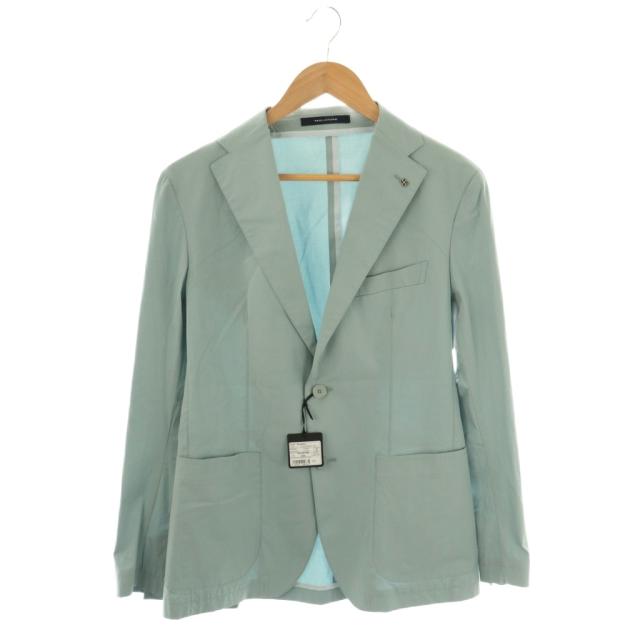 【中古】タリアトーレ TAGLIATORE 2B シングル ジャケット コットン テーラード 46 ライトブルー G-DAKAR22K