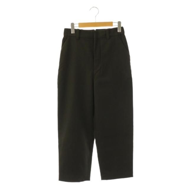 【中古】マーガレットハウエル MARGARET HOWELL 24AW FLANNEL WOOL パンツ テーパード 1 カーキ /HK ■OS レディース