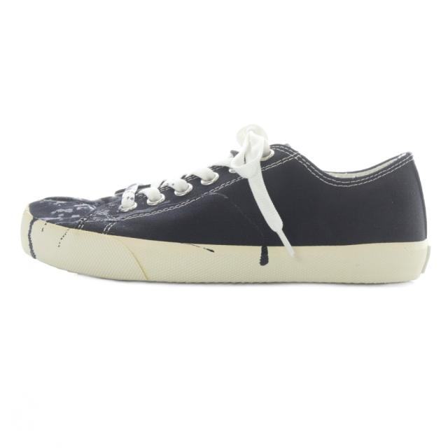 【中古】メゾンマルジェラ 22 Maison Margiela 22 TABI ペイント スニーカー 36 黒 S58WS0112 /SR レディース