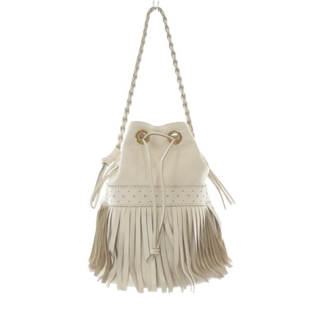 【中古】ジェイ&エムデヴィッドソン 2WAY ハンドバッグ ショルダーバッグ ロゴ 白 /SR レディース