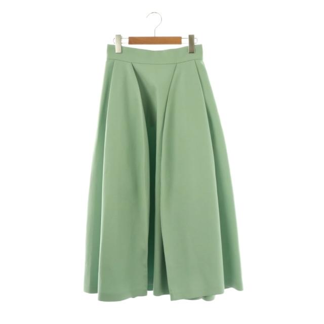 【中古】アドーア ADORE 25SS ドライミドルジョーゼットスカート フレア ロング 36 ミント /HK ■OS レディース