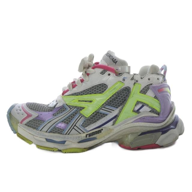 【中古】バレンシアガ BALENCIAGA RUNNER スニーカー ローカット 40 グレー 677402 /YO13 メンズ