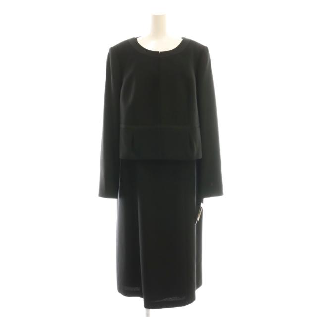 【中古】ソワールペルルバイアキラナカ 東京ソワール ブラックフォーマル ワンピース ジャケット 二点セット 17