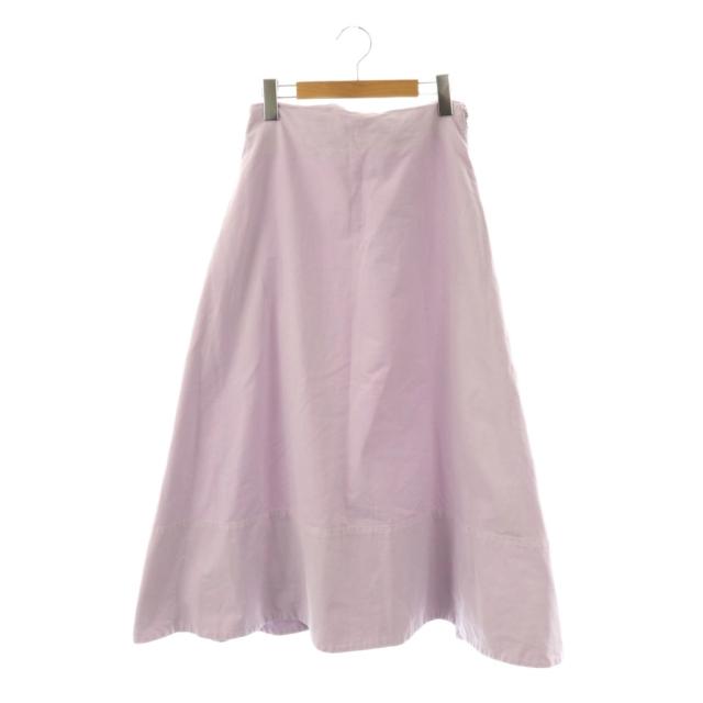 【中古】マディソンブルー MI-MOLLET FLARE SKIRT PASTEL フレアスカート ロング M ラベンダー レディース