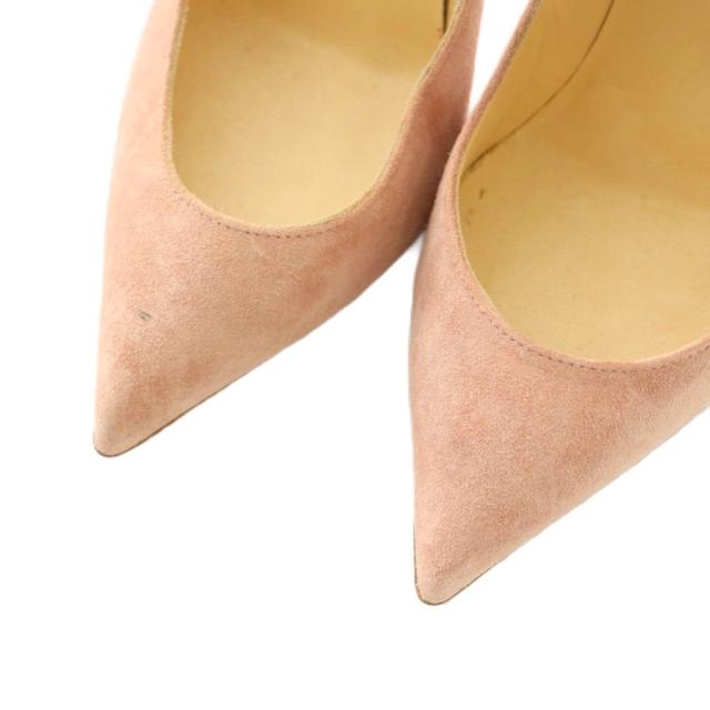 【中古】クリスチャンルブタン パンプス ポインテッドトゥ ピンヒール ハイヒール スエード 35 22.0cm ピンク