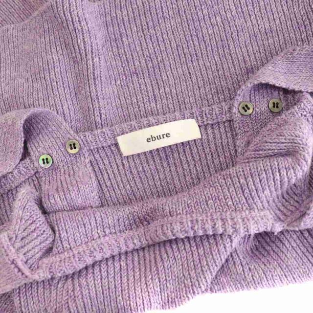 【中古】エブール 25SS メランジカラーリネン スリーブレスニットトップス タンクトップ 紫 ラベンダー レディース 中古】エブール 25SS メランジカラーリネン スリーブレスニット